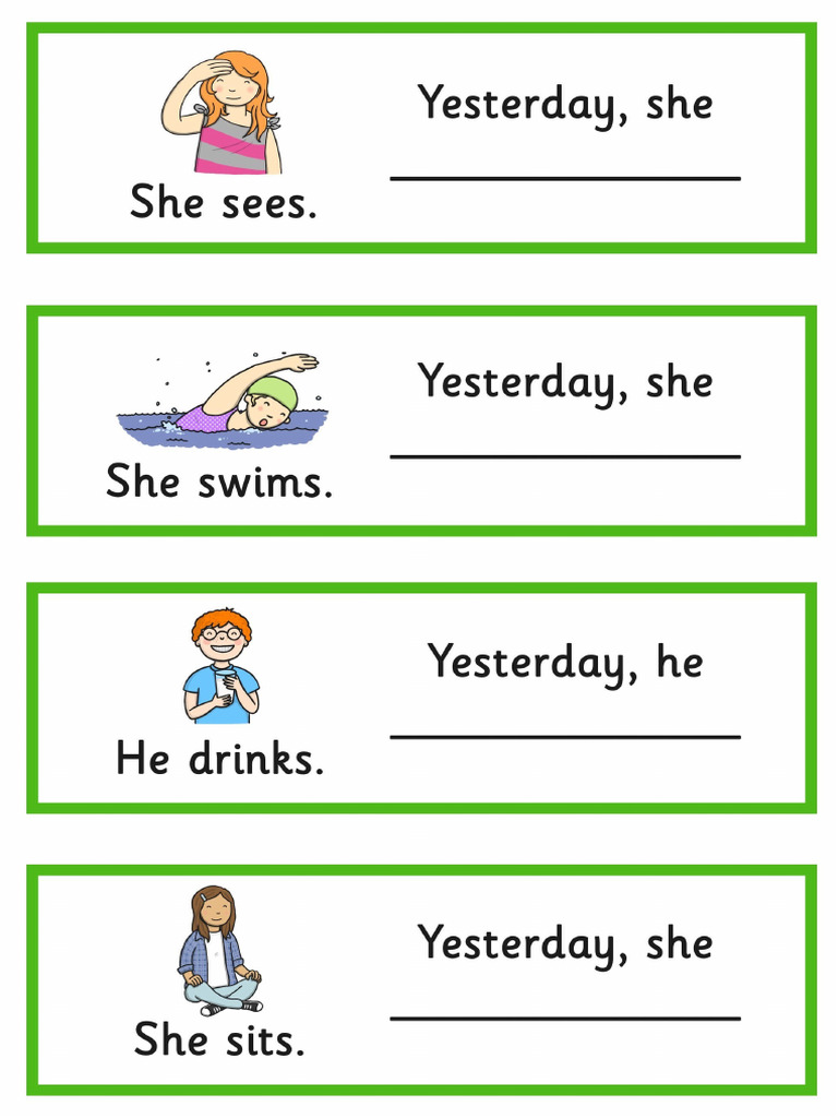 Simple-Past-puzzles_watermark | PDF