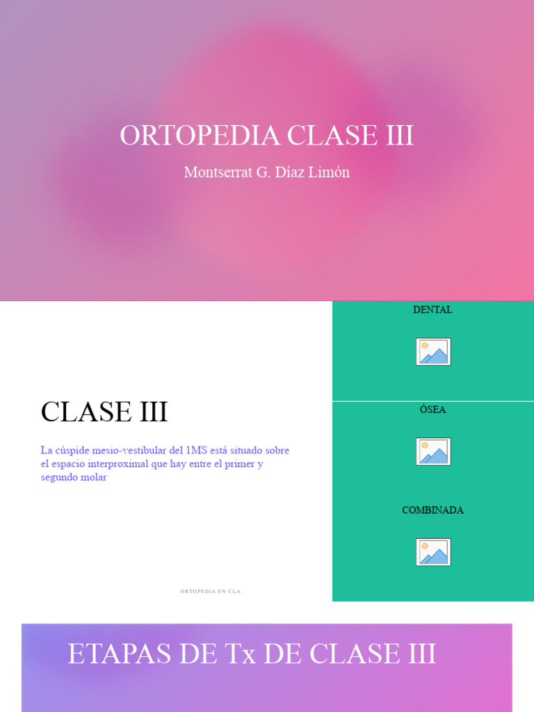 Ortopedia Clase III | PDF | Odontología | Ramas de Odontología