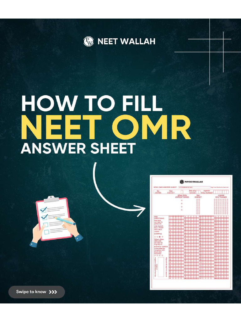 Way To Fill Neet Omr Sheet | PDF