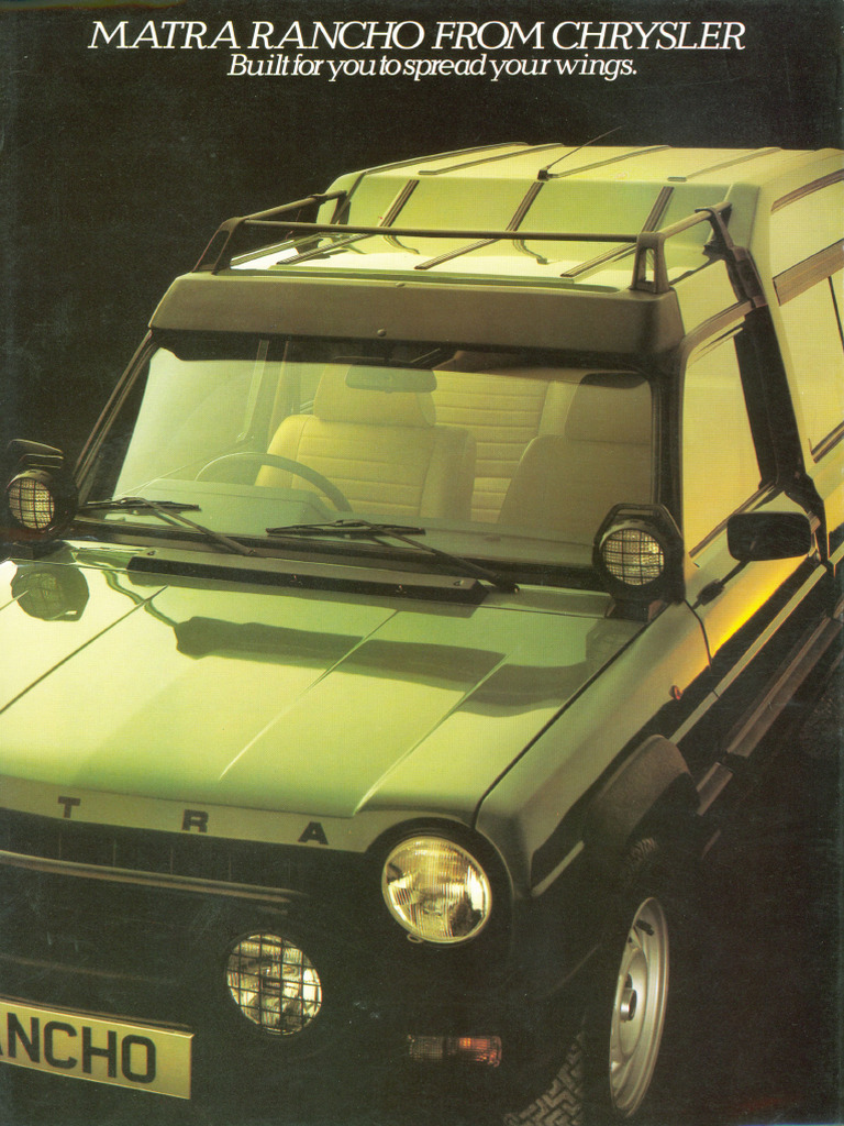 Chrysler France Matra Rancho 1978 | PDF