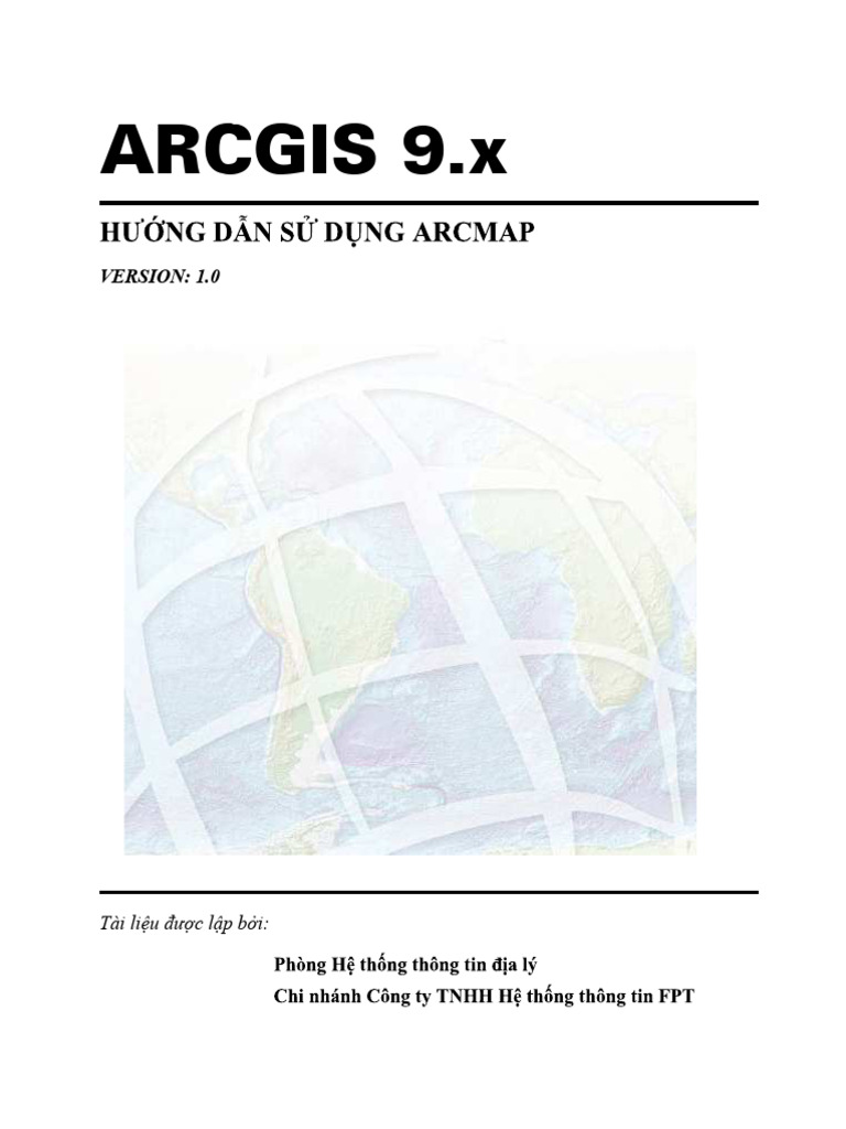 Tai Lieu Huong Dan Su Dung Arcmap | PDF
