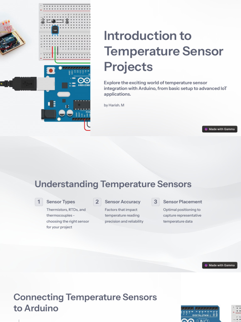 Introduction To Temperature Sensor Projects | PDF | Internet Of Things ...