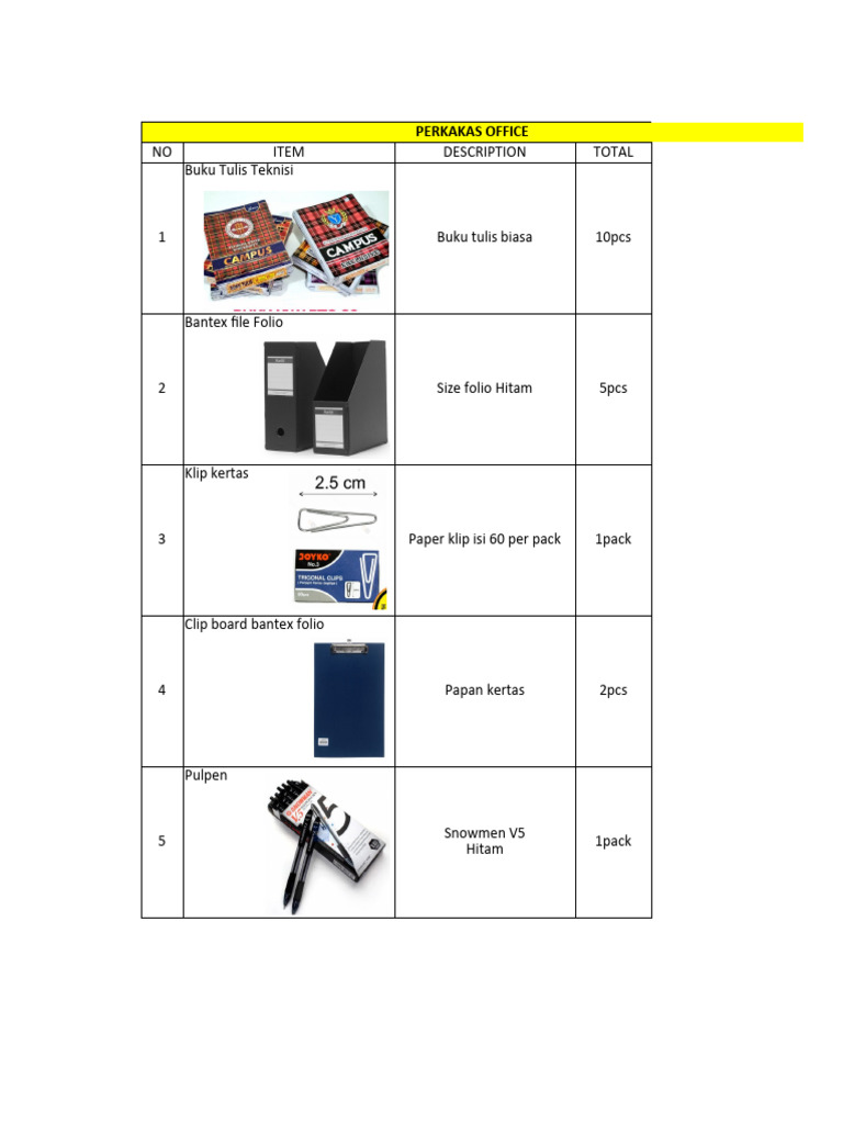 Data Alat Office Updated 20240426 | PDF