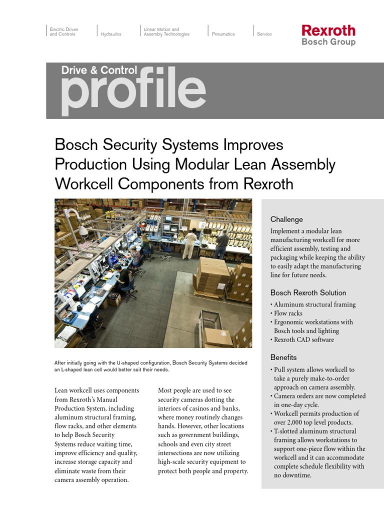 Bosch - Lean Cell Layout, Modular Workcell | PDF | Lean Manufacturing ...