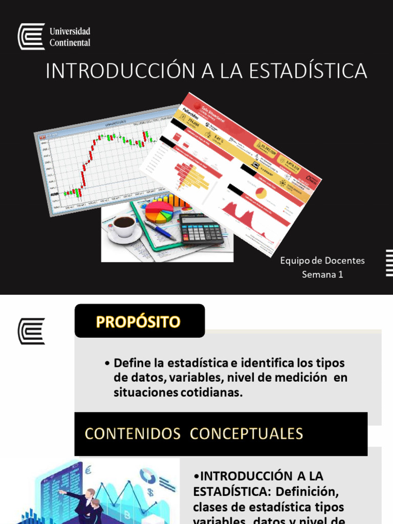 Semana 1_2024-Introduccion a la estadística (1) | PDF | Muestreo (Estadísticas) | Estadísticas
