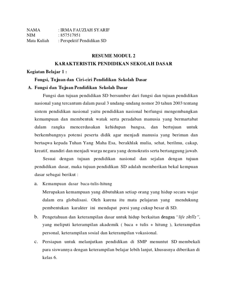 Resume Modul 2 - PPD - 857517951 - Irma Fauziah Syarif - KLS B | PDF