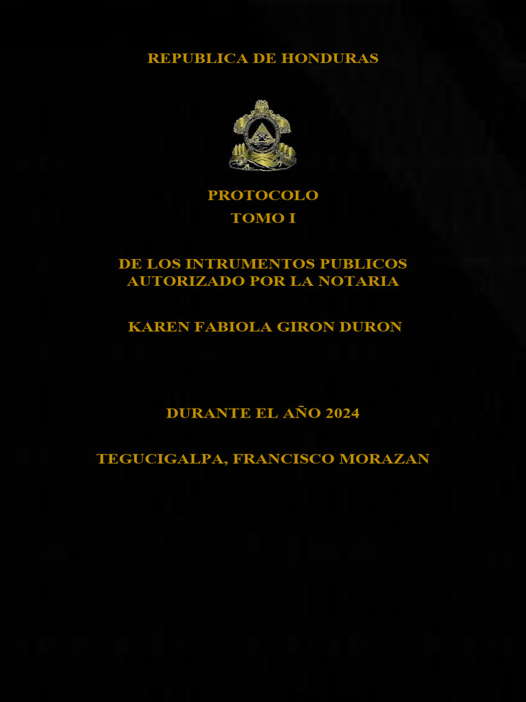 Protocolo Notarial Completo | PDF | Queja | Propiedad