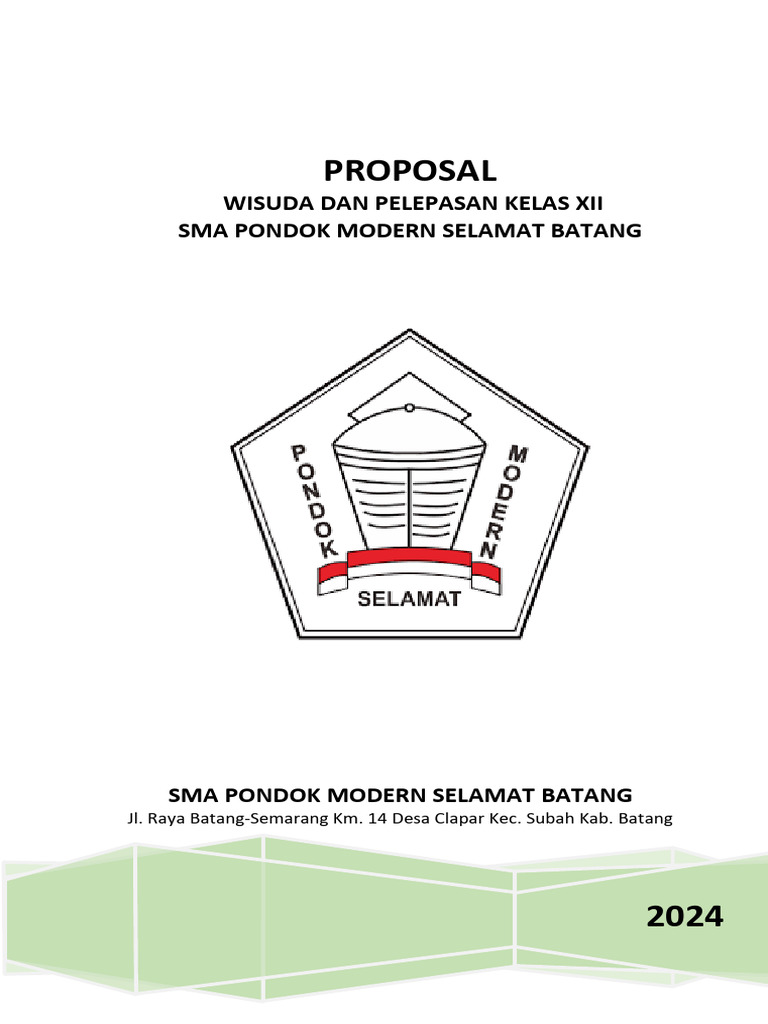 Proposal Wisuda SMA PMS 2 BTG | PDF