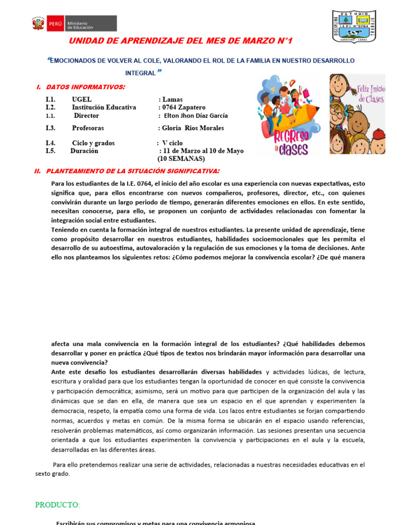 Experiencia de Aprendizaje N 1 | PDF | Números | Decimal