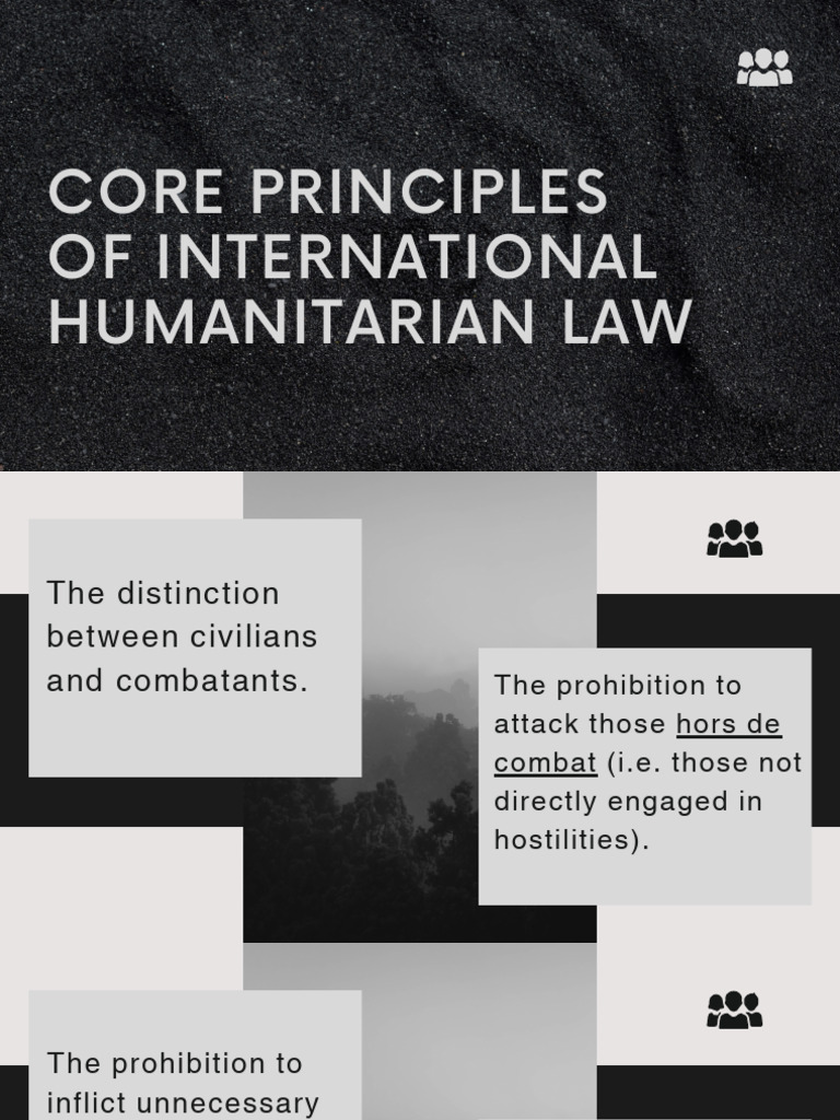 Core Principles of IHL | PDF | International Humanitarian Law | War Crime