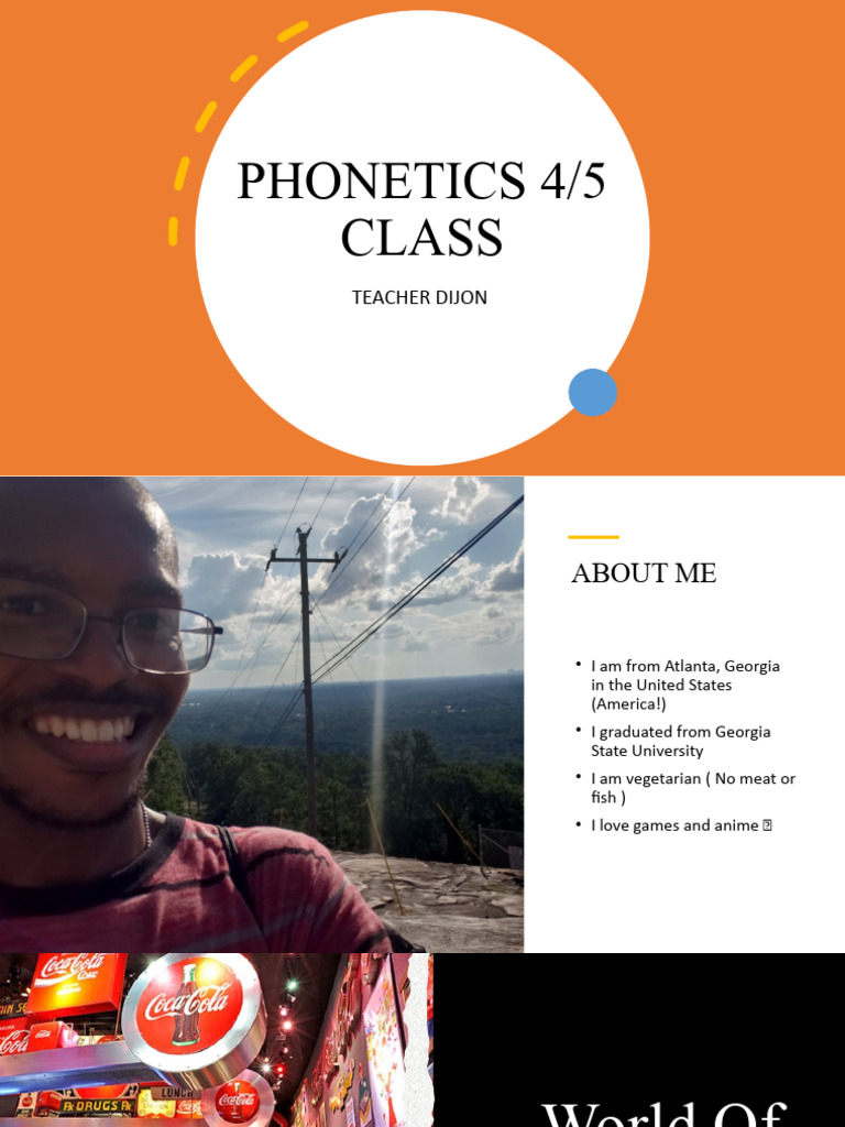 Phonetics Class Overview with Teacher Dijon | PDF