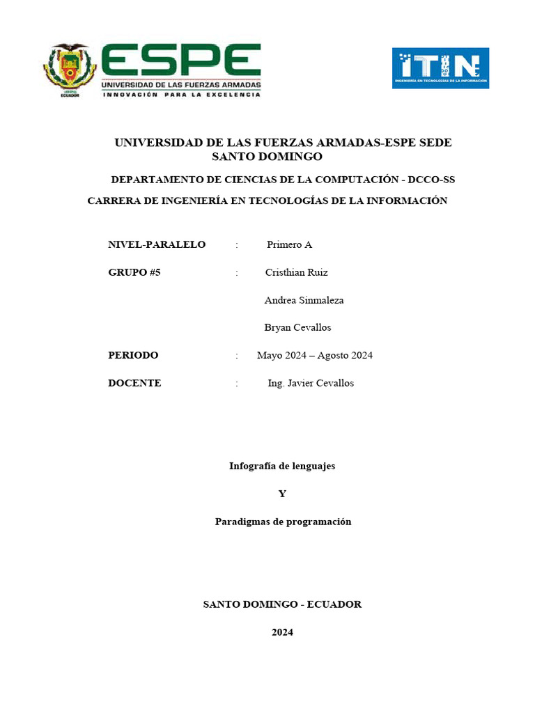 Lenguajes y Paradigmas de Programación | PDF | Lenguaje de programación | Programación de ...