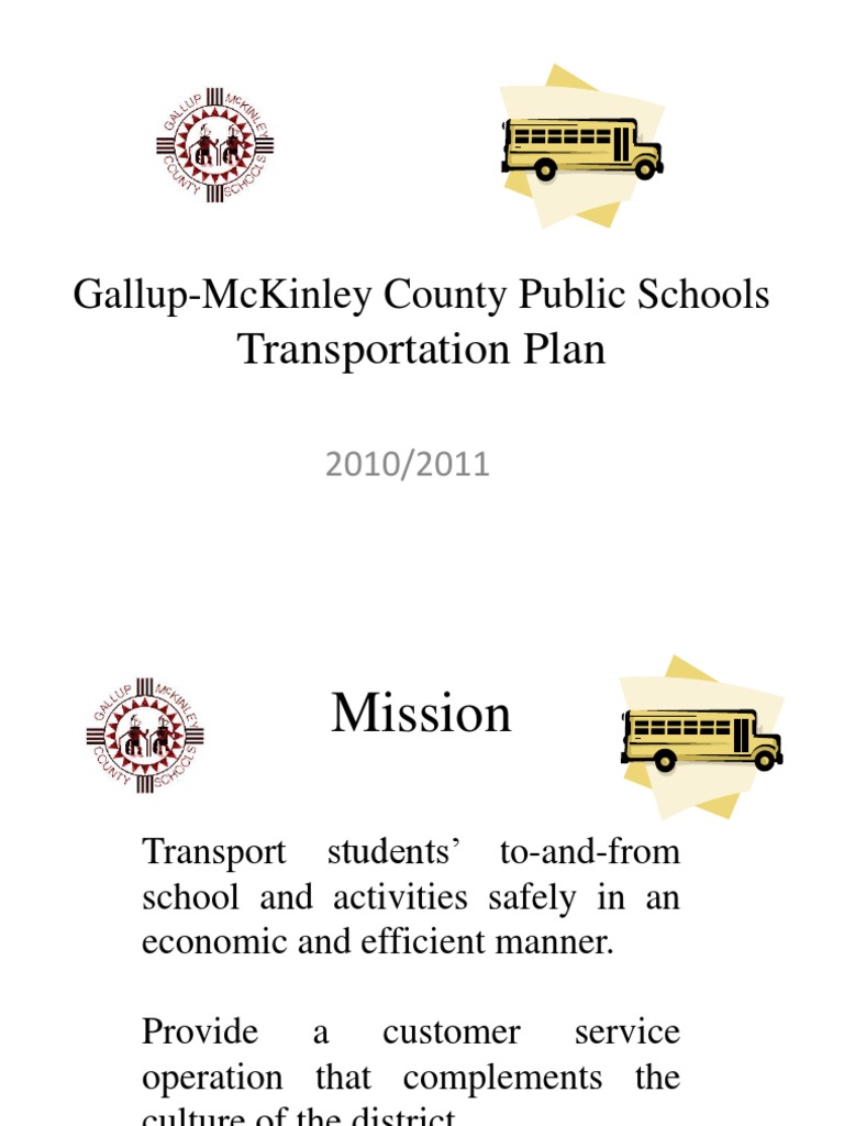 Gallup-McKinley Schools Transportation Plan | PDF