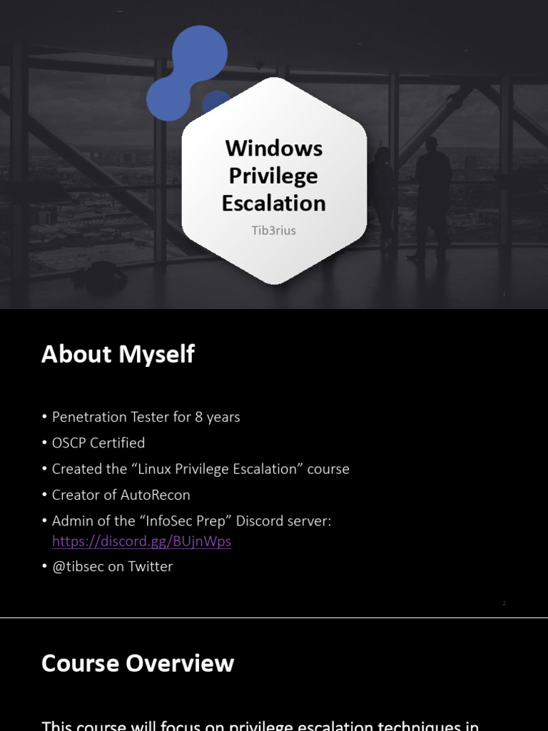 Windows Privilege Escalation | PDF | Windows Registry | Microsoft Windows