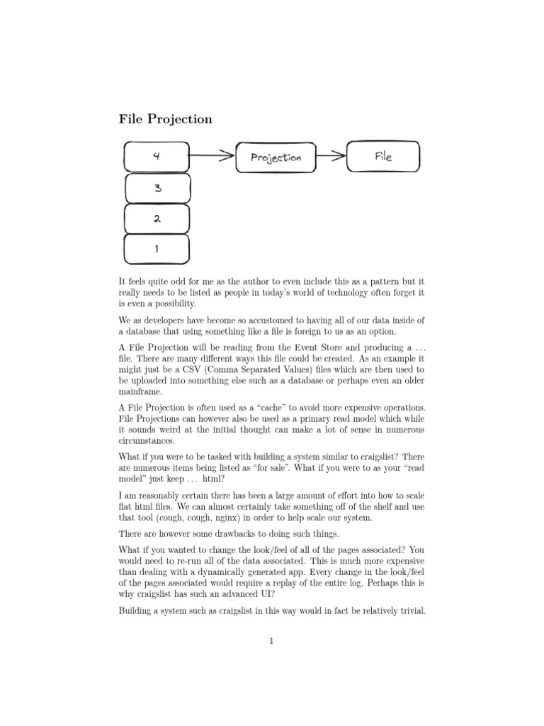 File Projection | PDF | Comma Separated Values | Computer Science