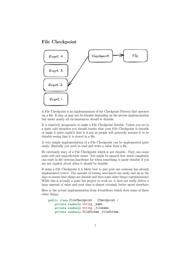 File Checkpoint | Download Free PDF | Computer Architecture | Computer Data