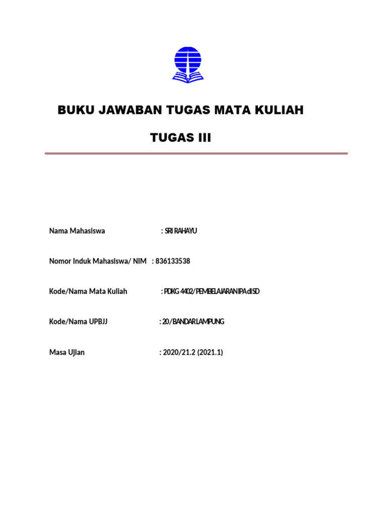 BJT Ipa Tugas Iii | PDF