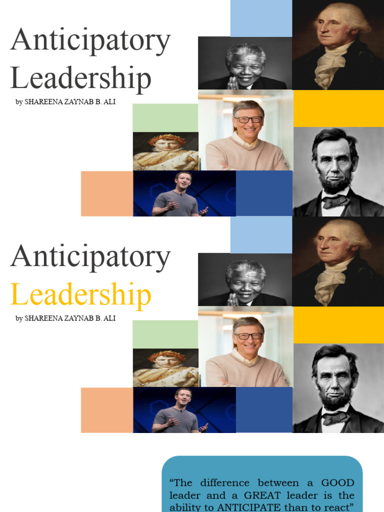 201 Anticipatory Leadership by Shareena Zaynab Ali | PDF | Strategist ...
