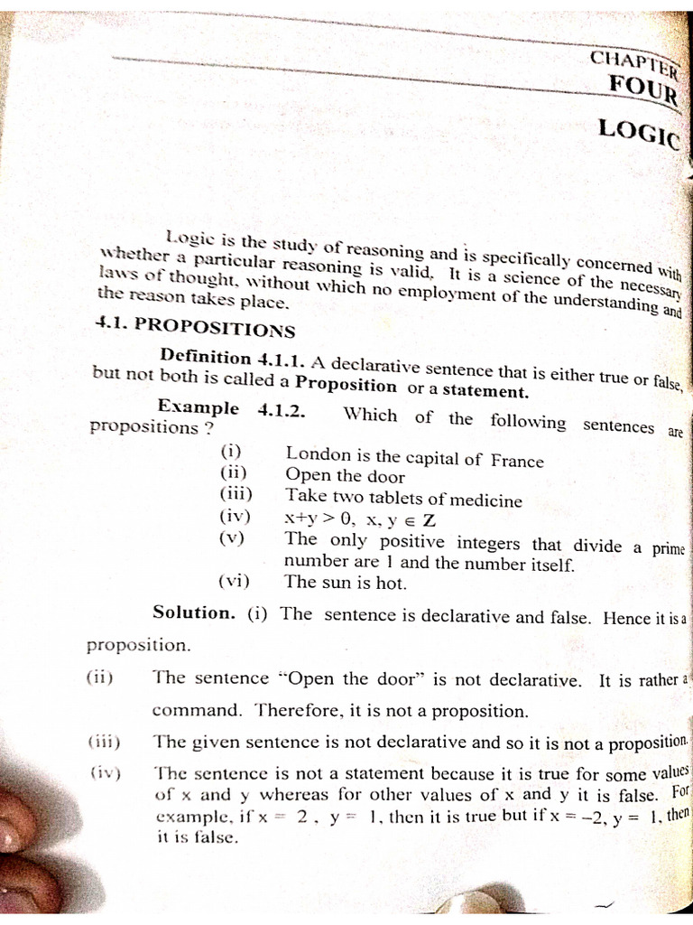 Unit 2 Ch-Logic | PDF