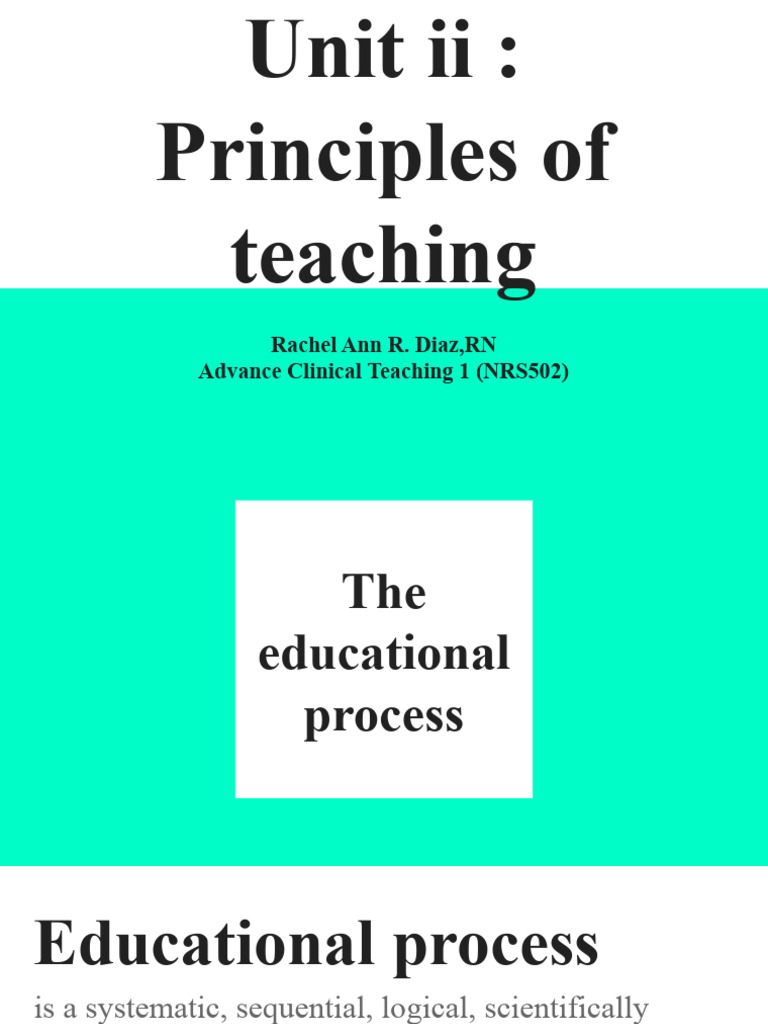 Principles of Effective Teaching | PDF | Career & Growth | Wellness