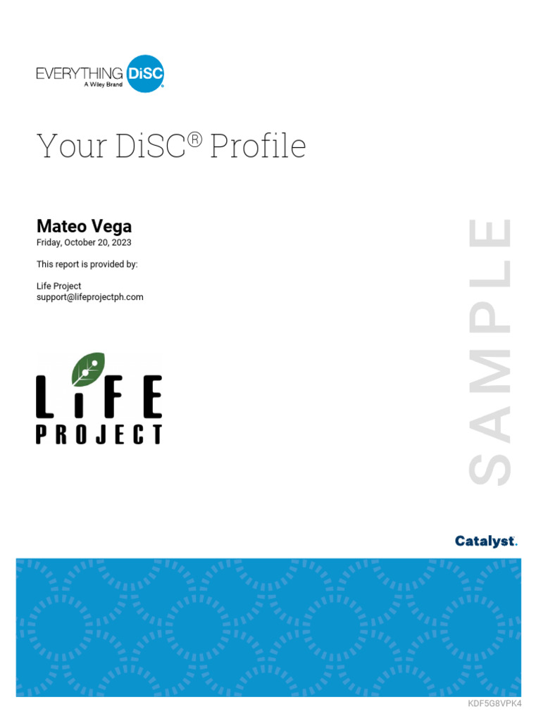 Everything DiSC Management SAMPLE REPORT | PDF | Motivation | Motivational