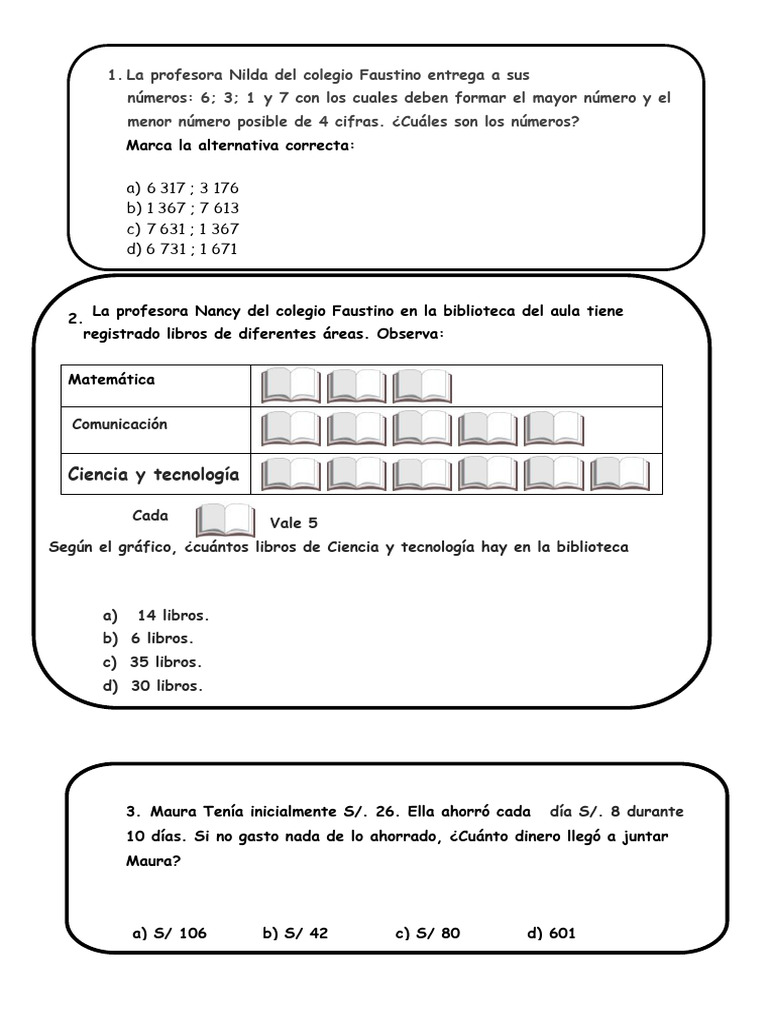 PRUEBA_MATE_PROCESO_4 | PDF