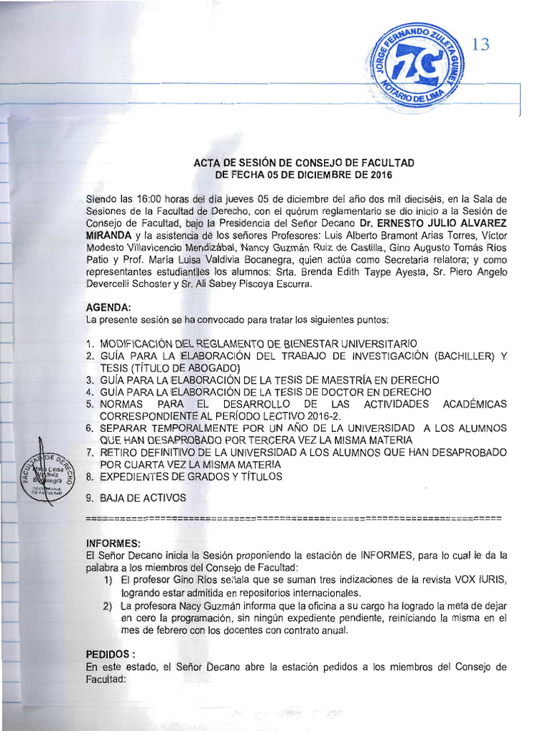 ACTA_DE_SESION_05-12-2016 | PDF