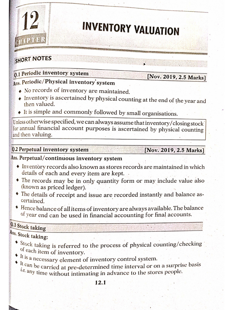Inventory Valuation | PDF