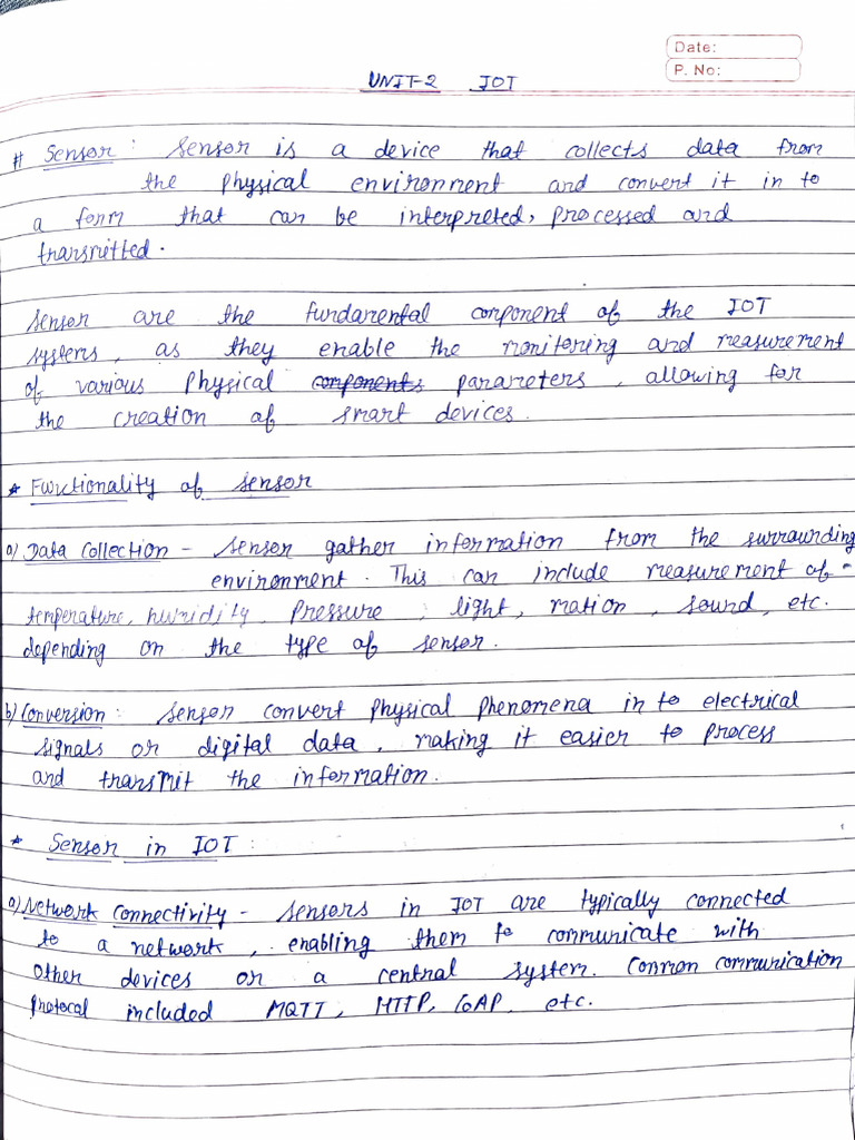 Unit-2 Iot | PDF