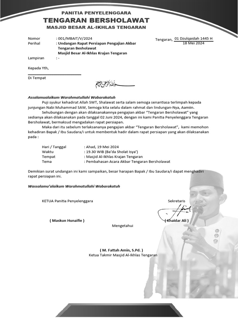Undangan 1 | PDF | Agama & Spiritualitas