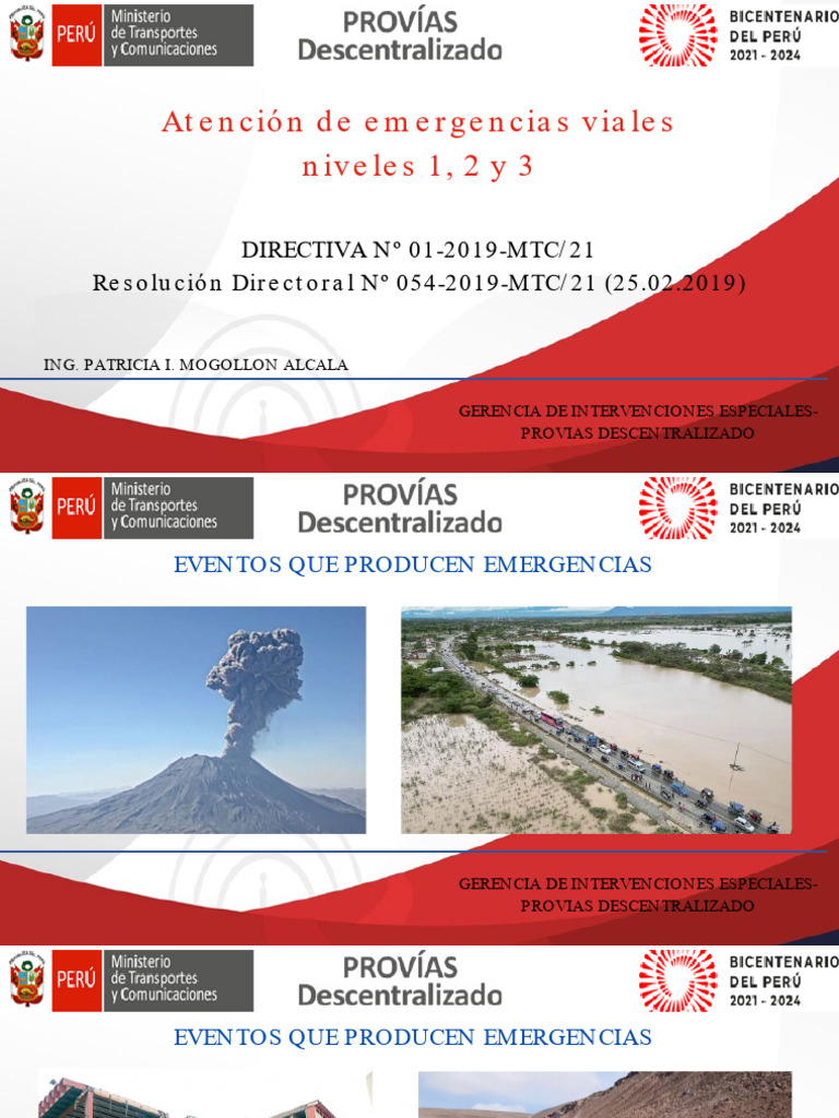 Presentacion Ayabaca 5 Atencion de Emergencias Viales MTC | PDF