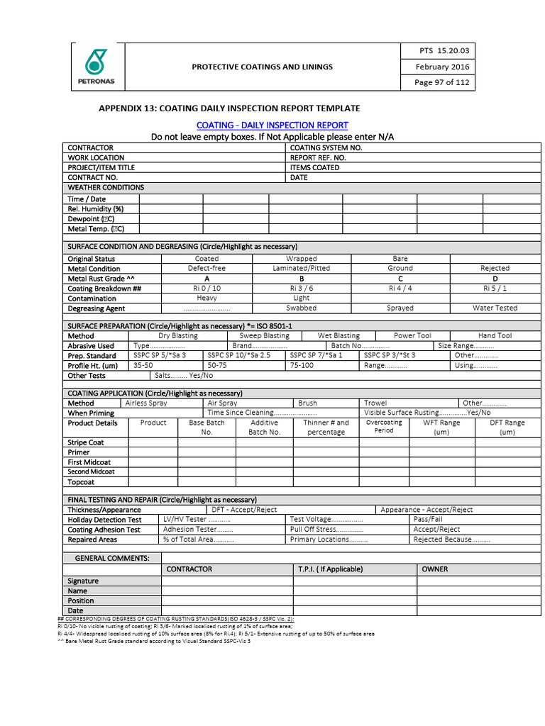 Toaz - Info Painting Report Format PR | PDF | Building Materials | Industrial Processes