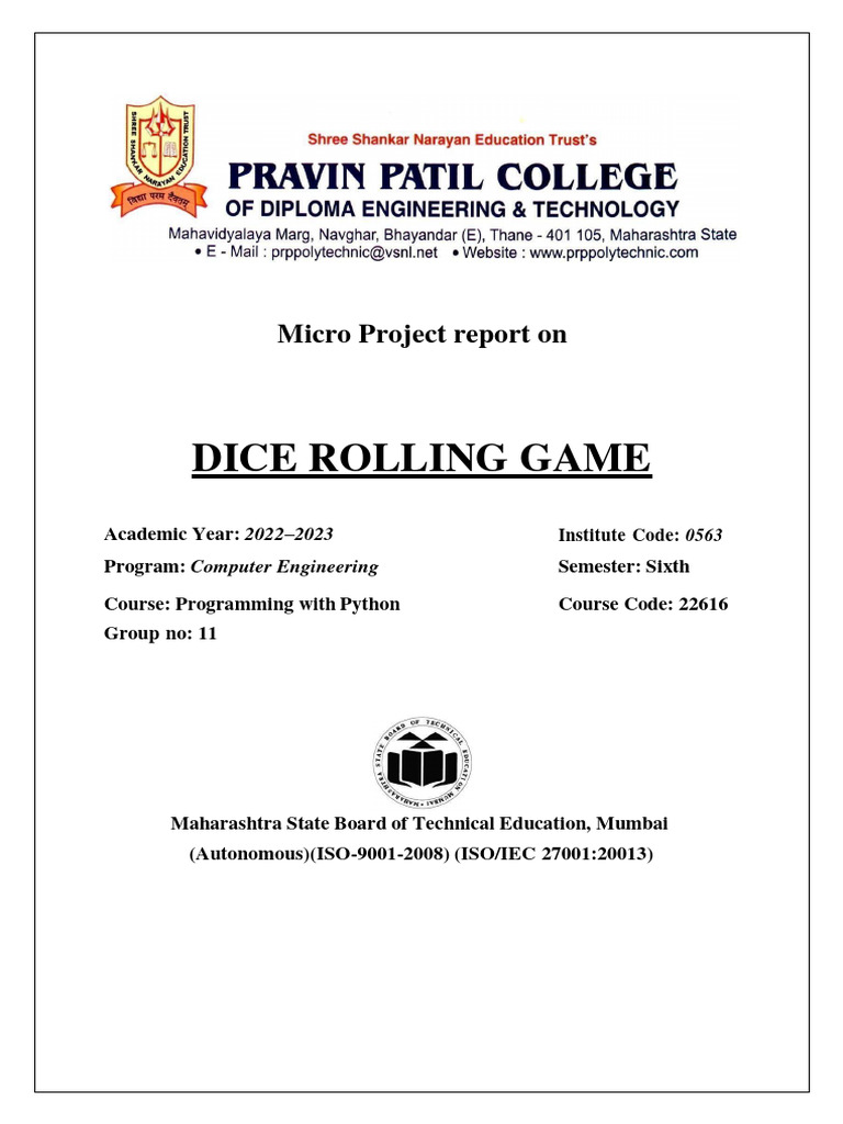 PWP Microproject GRP 11 | PDF | Computer Programming | Python (Programming Language)