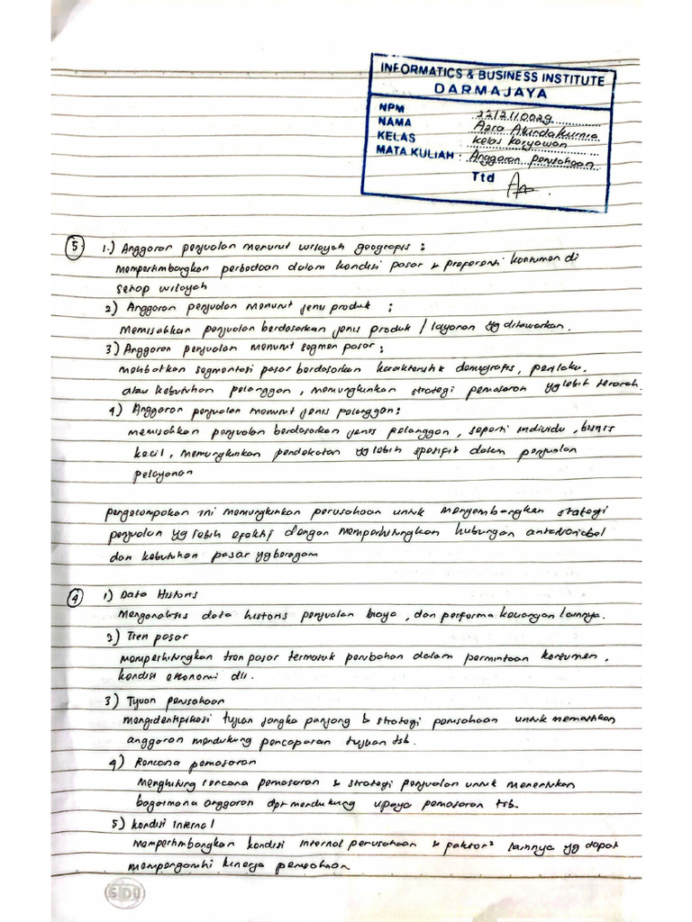 Uts Anggaran Azra | PDF