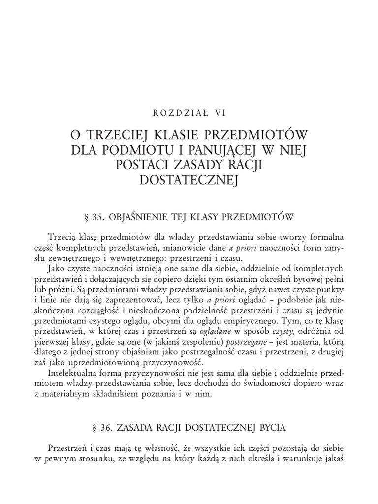 Czworaki Korzen Zasady Racji Dostatecznej 108 115 | PDF