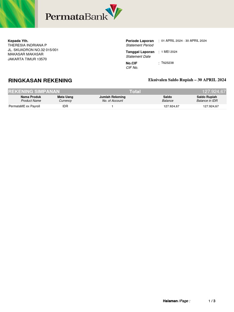 PB Statement CASA Mei24 | PDF