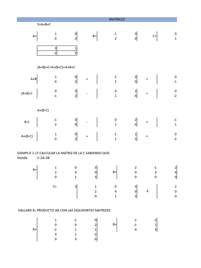 Matricez Tarea | PDF | Teoría del operador | Álgebra