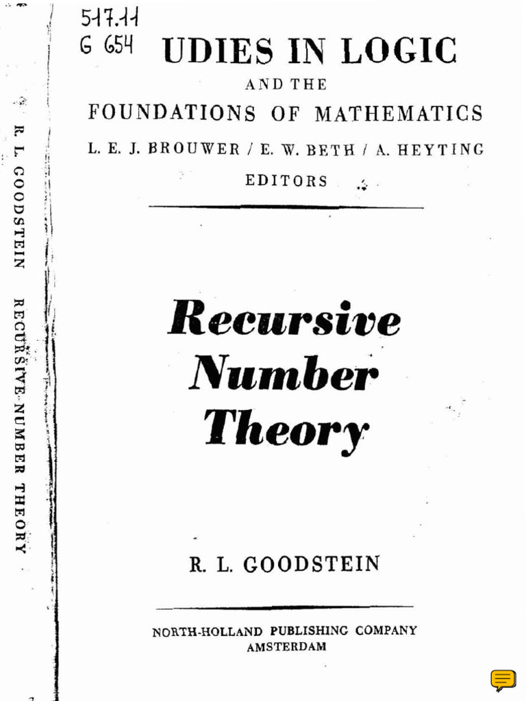 Recursive Number Theory | PDF | Proposition | Function (Mathematics)