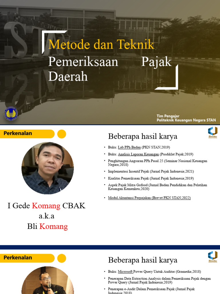 04 Metode Teknik Pemeriksaan Pajak Daerah | PDF | Karier & Perkembangan | Pengelolaan Keuangan ...