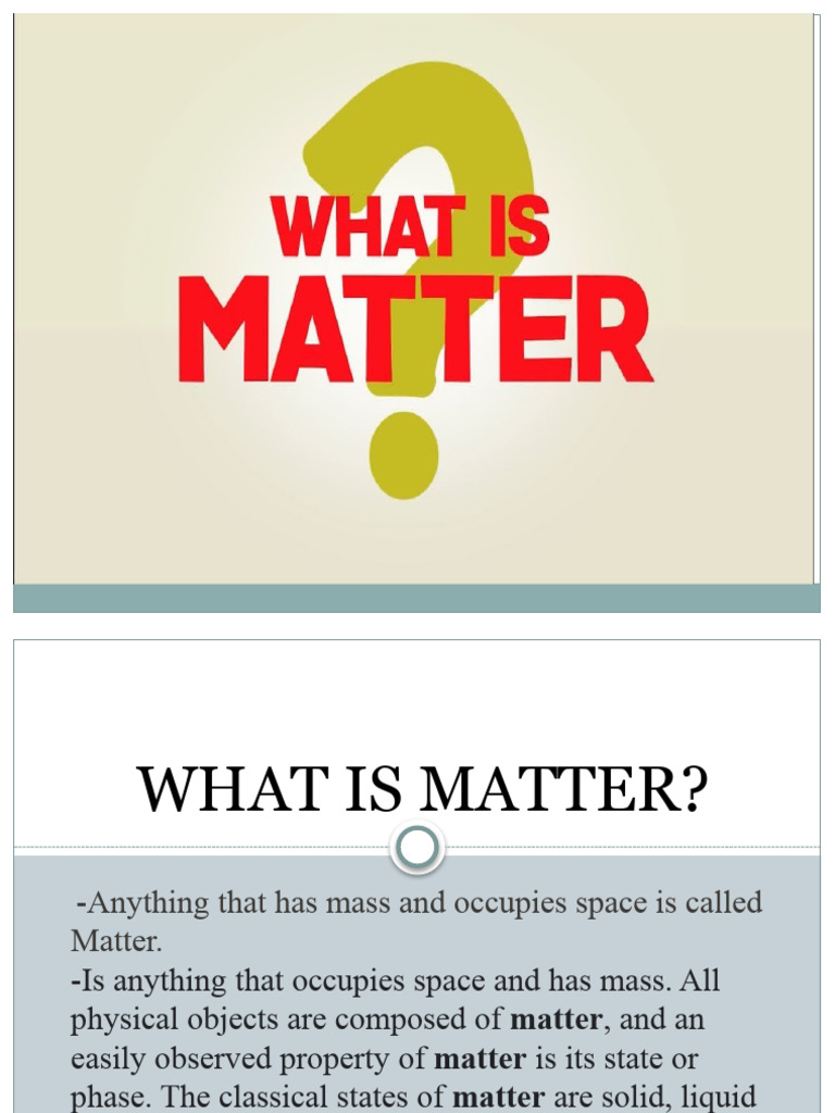 matter | PDF