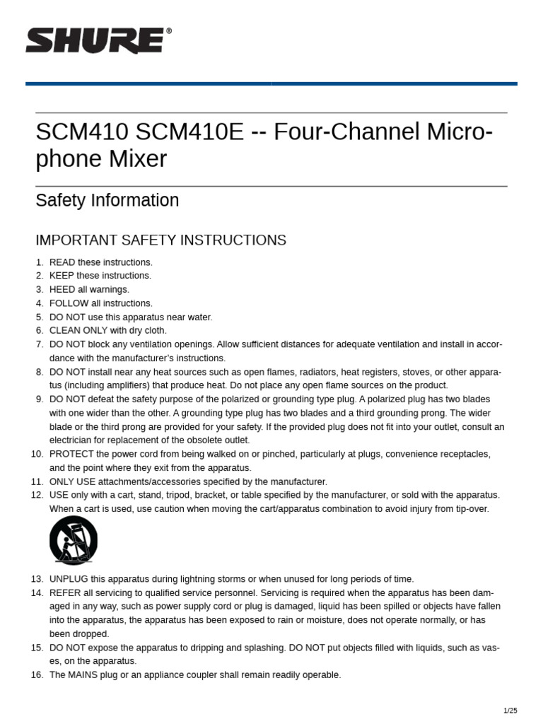 SCM410 SCM410E-user-guide | PDF | Microphone | Equalization (Audio)