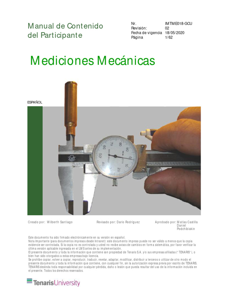 Mediciones Mecanicas | PDF | Medición | Sistema Internacional de Unidades