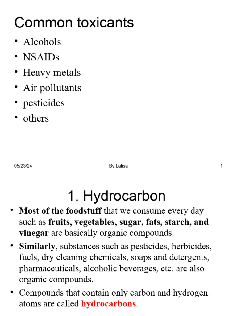 3 Chap 3-Common Tocicants and Treatments | PDF | Particulates ...