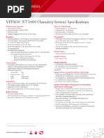 Vitros 4600 Chemistry System Specifications Sheet: "Results Matter ...