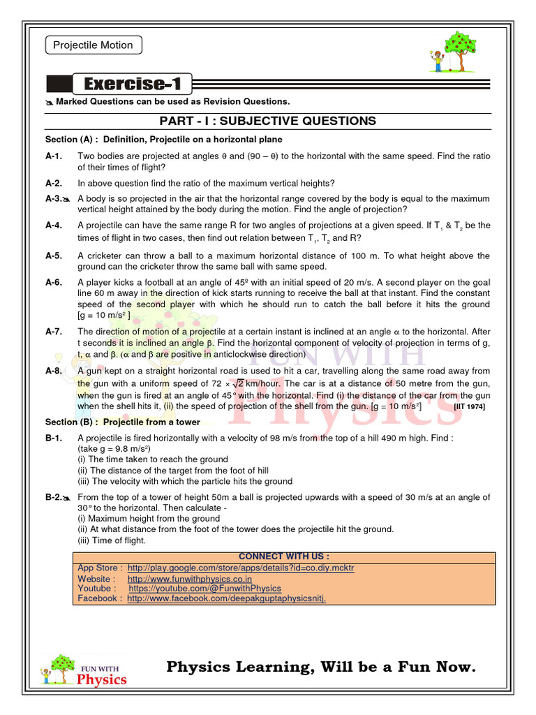 Projectile Motion | PDF | Acceleration | Motion (Physics)