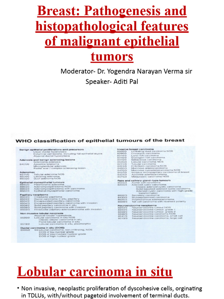 Breast malignant epithelial tumor | PDF | Epithelium | Carcinoma