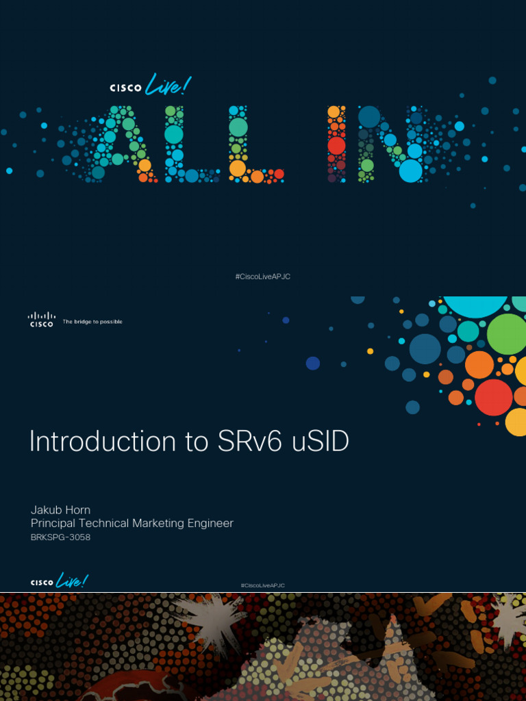 Introduction To SRv6 Microsid - BRKSPG-3058 | PDF | I Pv6 | Virtual Private Network