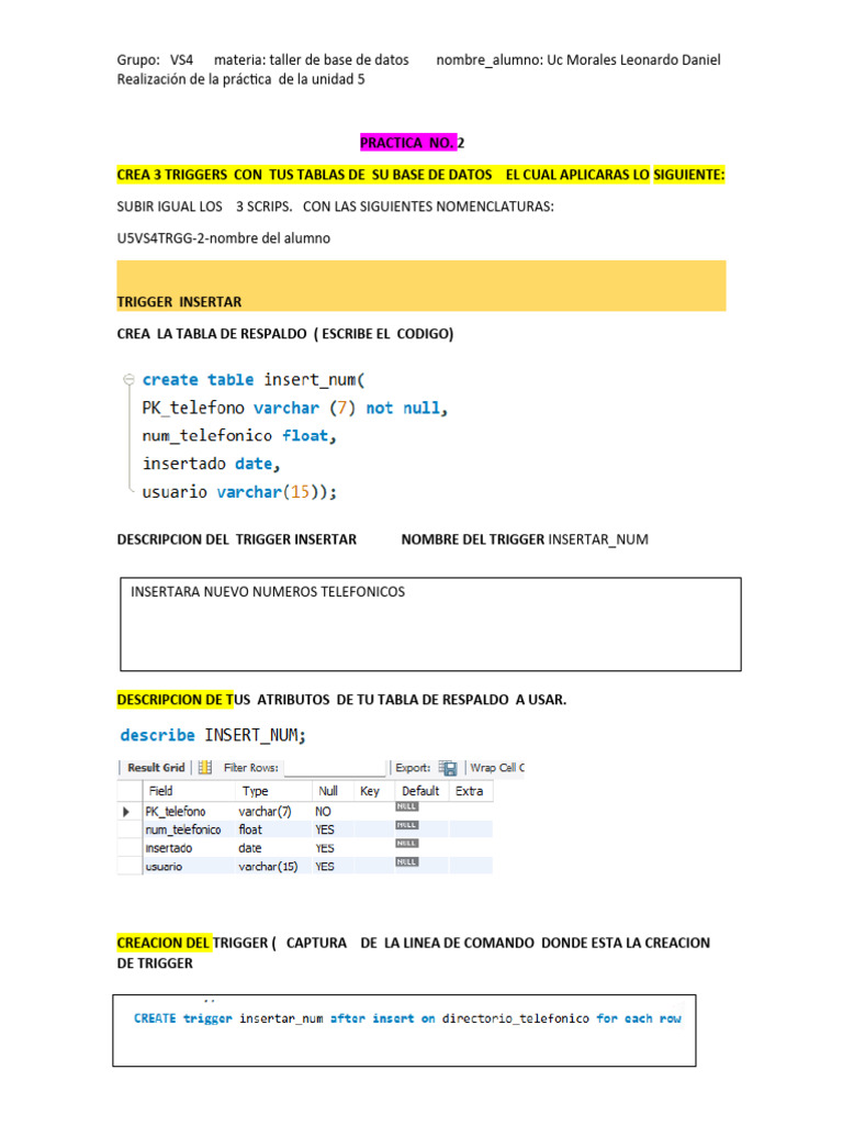 u5-vs4-tb-tarea2-TRIGGER-Uc Morales Leonardo Daniel Uc Morales | PDF | Programación de ...