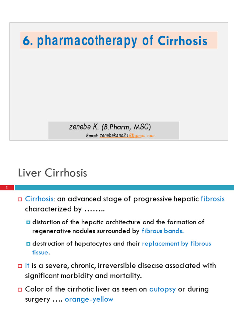 3-Cirrhosis- | PDF | Cirrhosis | Medical Specialties