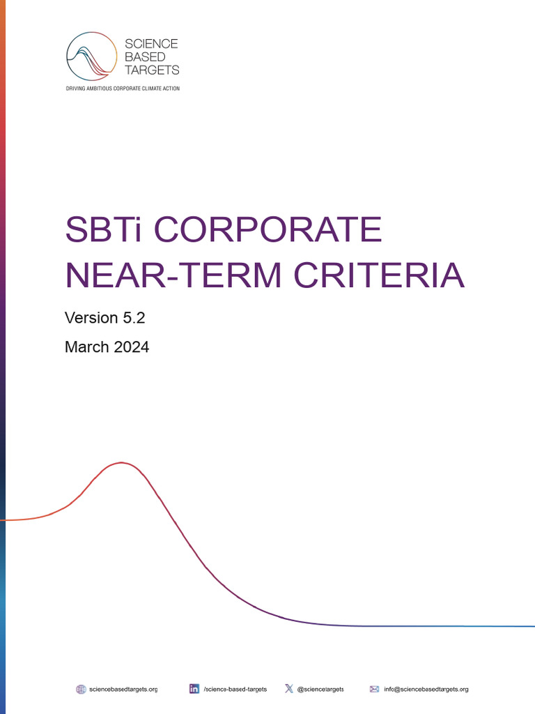 SBTi Criteria | Download Free PDF | Climate Change | Environmental ...